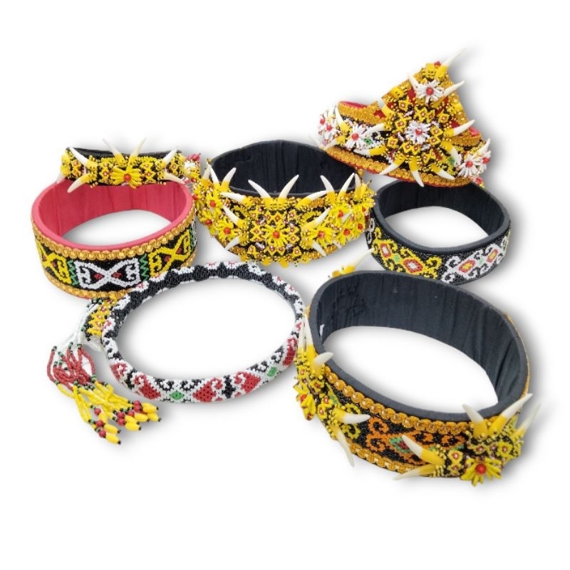 Jual Topi Adat Dayak Etnik Kalimantan Lawung Sasirangan Aksesoris ...