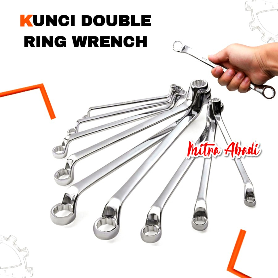 Jual Kunci Double Ring Wrench 13-15 mm 14-17mm 17-19mm | Shopee Indonesia