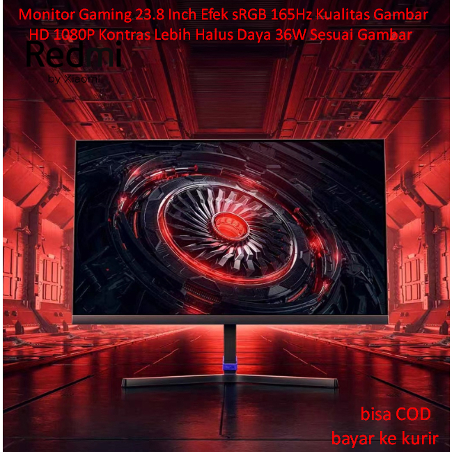 Jual Monitor Gaming 23.8 Inch Efek sRGB 165Hz Kualitas Gambar HD 1080P ...