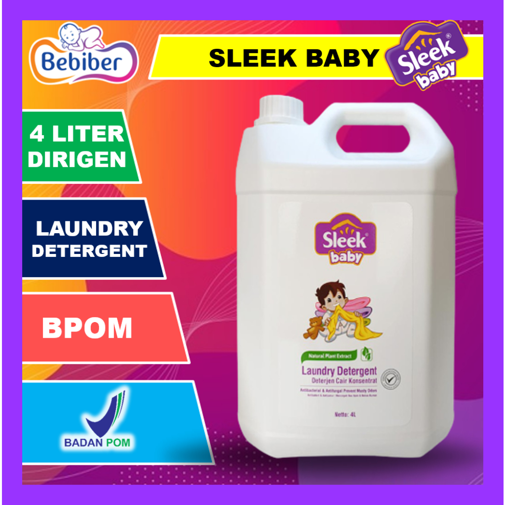 Jual Sleek Laundry Detergent Isi 4 Liter Kemasan Ekonomis - Detergen ...