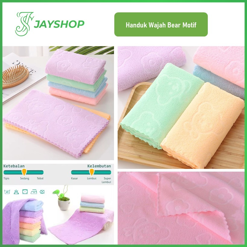 Jual Handuk Muka Lembut Handuk Wajah Motif Face Towel Serbaguna ...