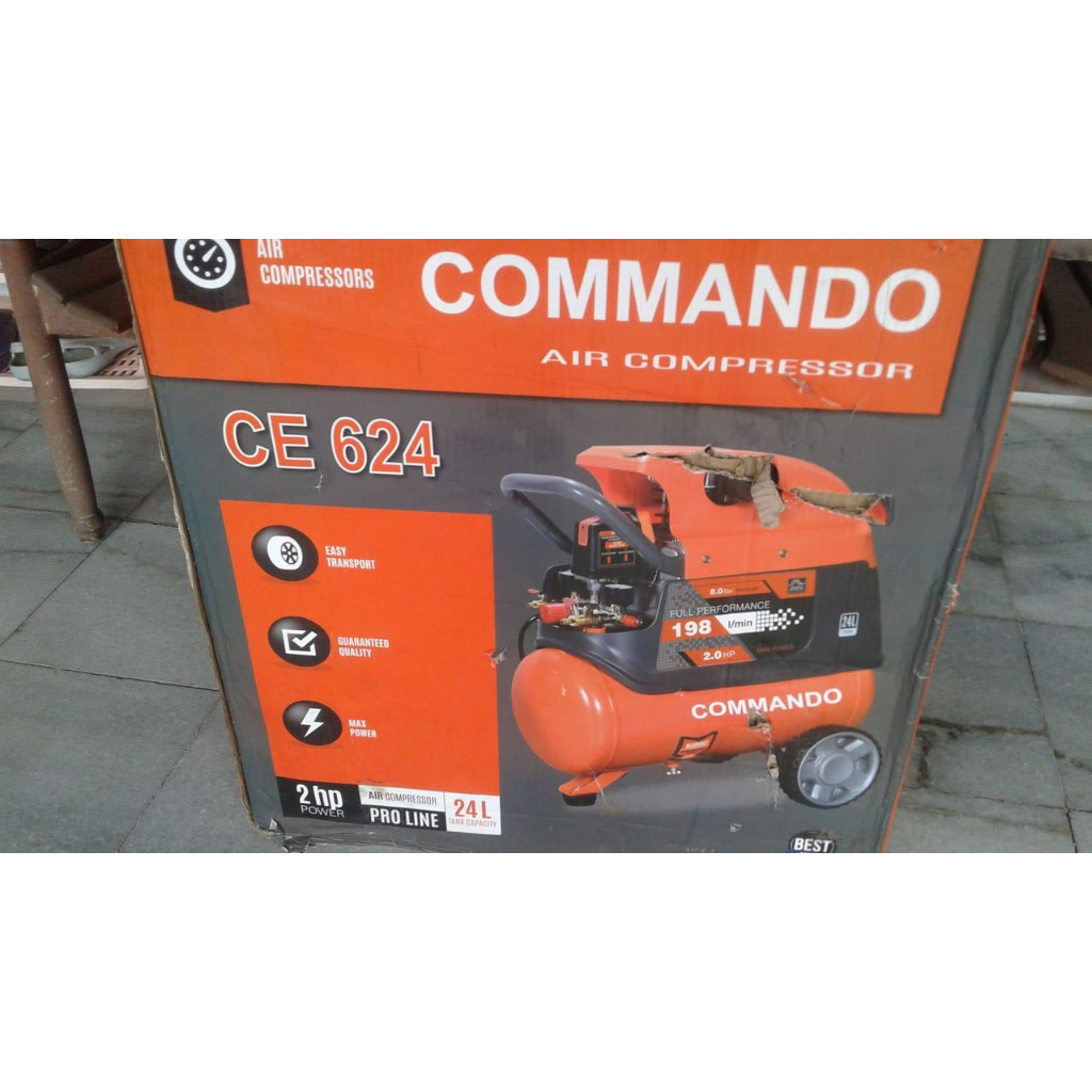 Jual Air Compressor Portable / Kompresor Angin COMANDO 2 HP | Shopee ...