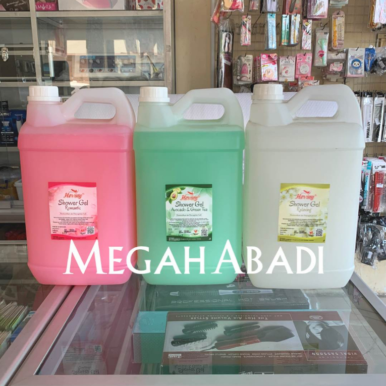 Jual HEVINY BATH FOAM/SHOWER GEL 5 LITER | Shopee Indonesia