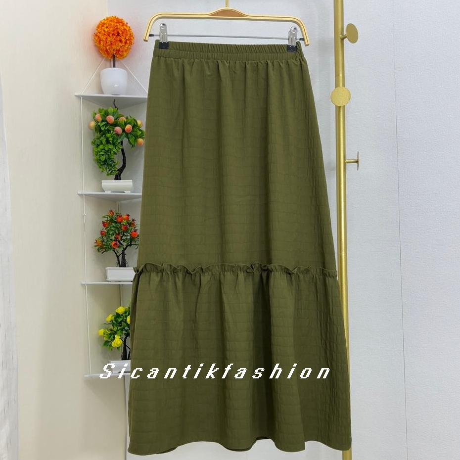 Jual Rok Wanita Panjang // Rok Wanita Korean Style // Rok Cotton ...