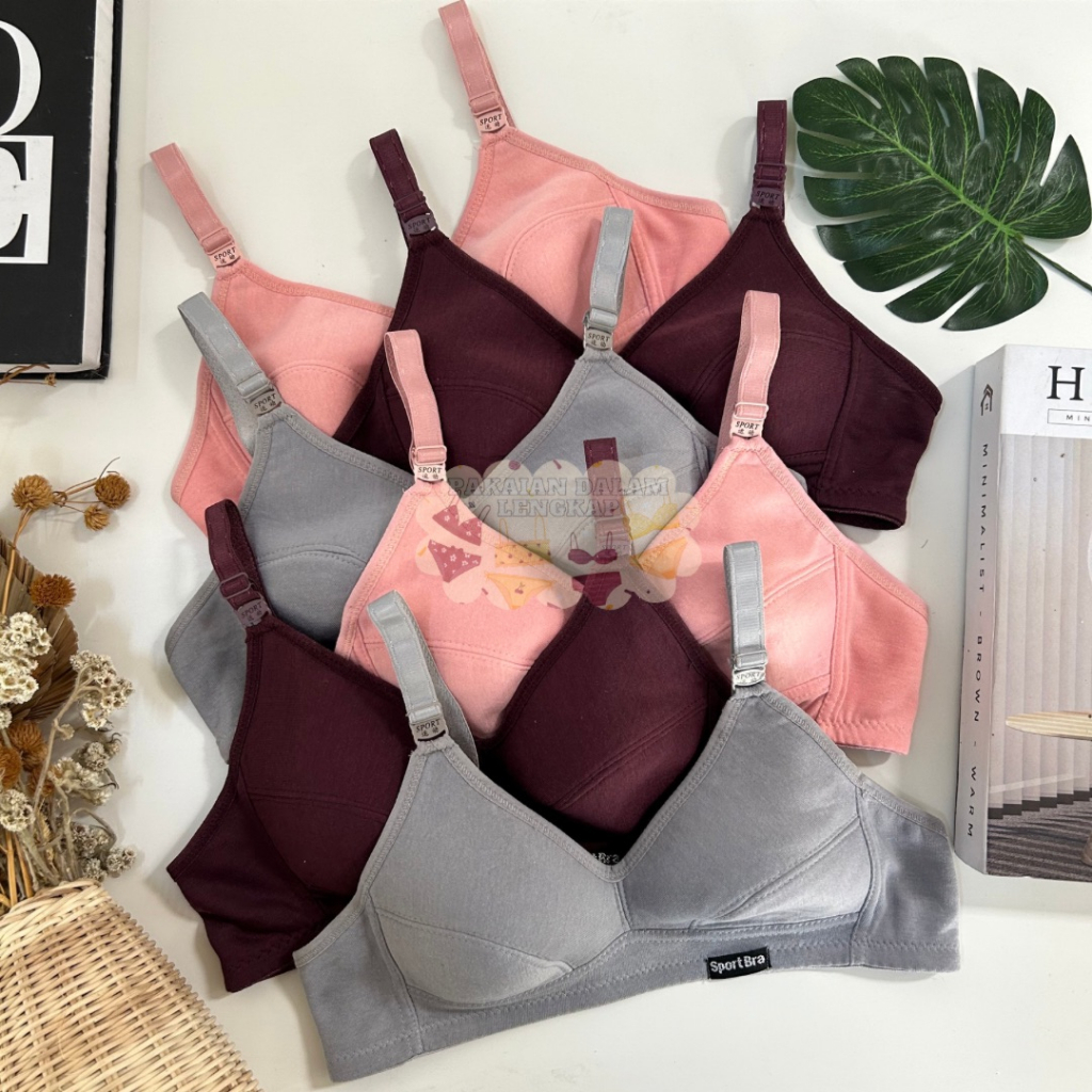 Jual ⚡COD SPORT BRA WANITA CEWEK REMAJA DAN DEWASA - TANPA KAWAT - TANPA BUSA - BH SPORT ...