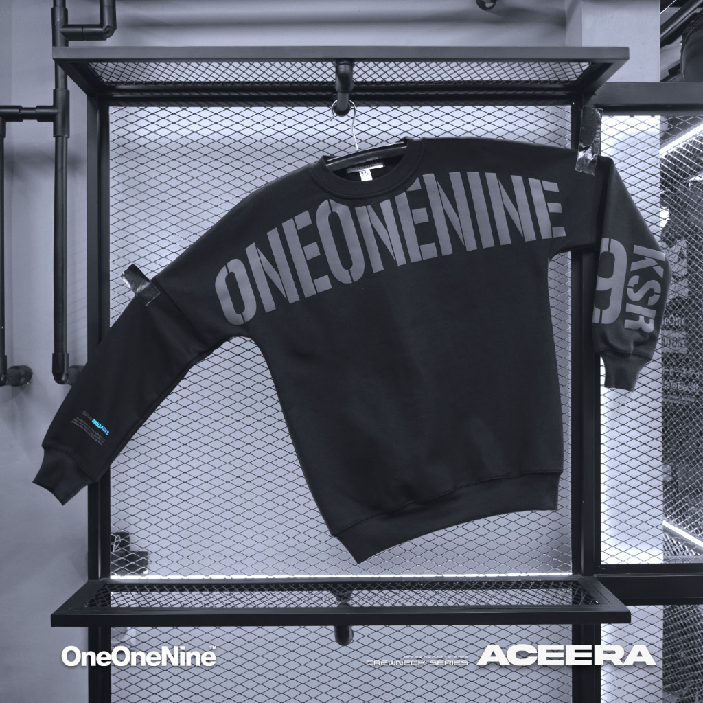 Jual KSR ONEONENINE - CREWNECK ACEERA BLACK SERIES | Shopee Indonesia