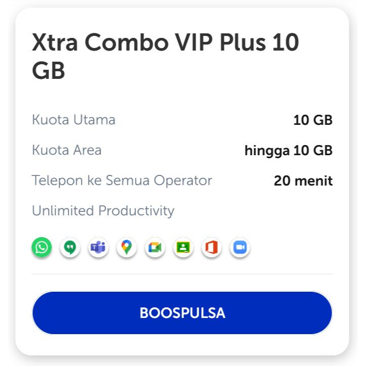 Jual XL XTRA COMBO 5GB Combo Plus 10GB VIP DATA INTERNET 30 hari KUOTA ...