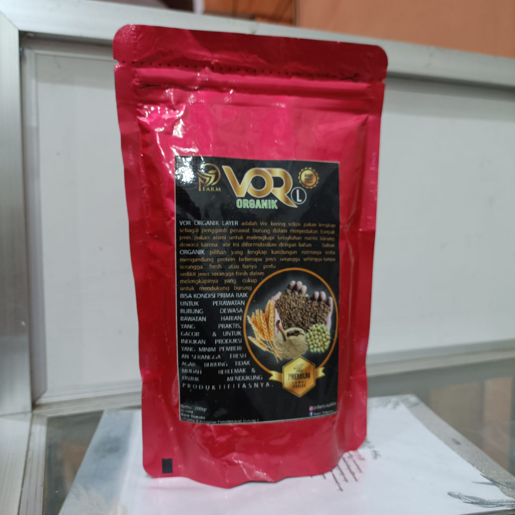 Jual VOR L ORGANIK VOER LAYER ORGANIK FARM VOER PROTEIN TINGGI ...