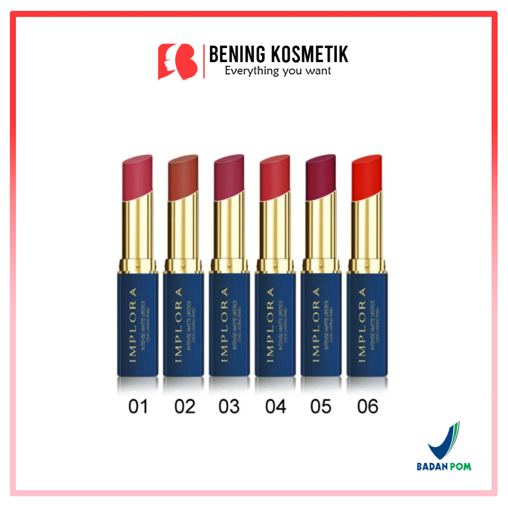 Jual Implora Intense Matte Lipstick Long Lasting Finish | Shopee Indonesia