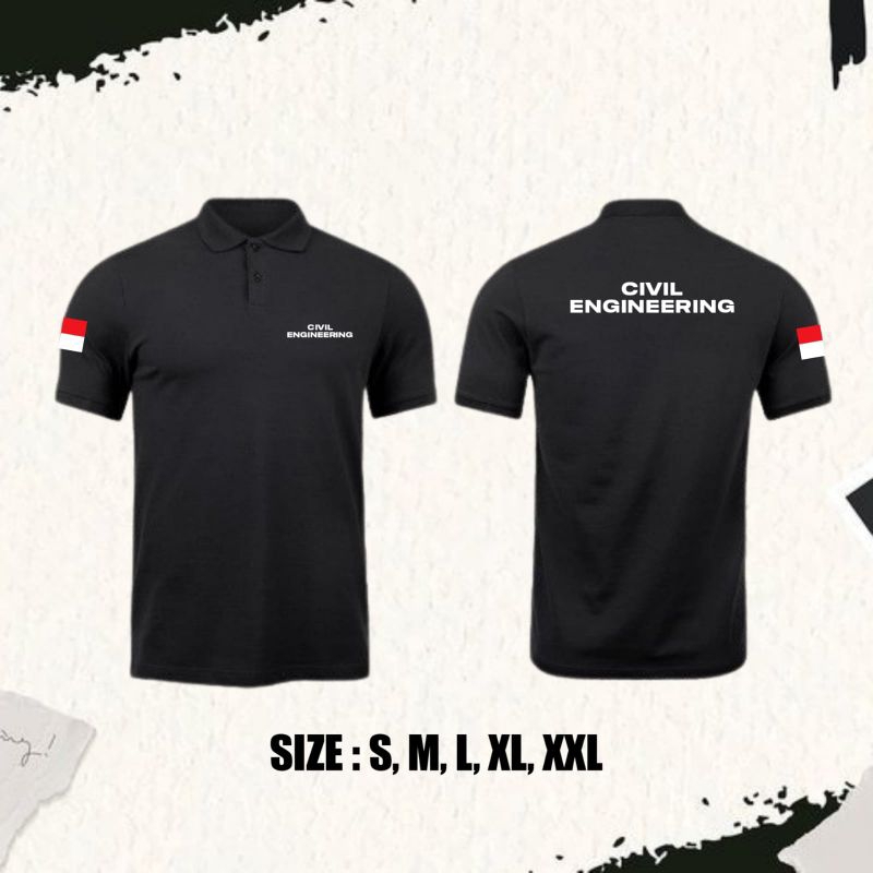Jual BAJU POLO CIVIL ENGINEERING INDONESIA | Shopee Indonesia