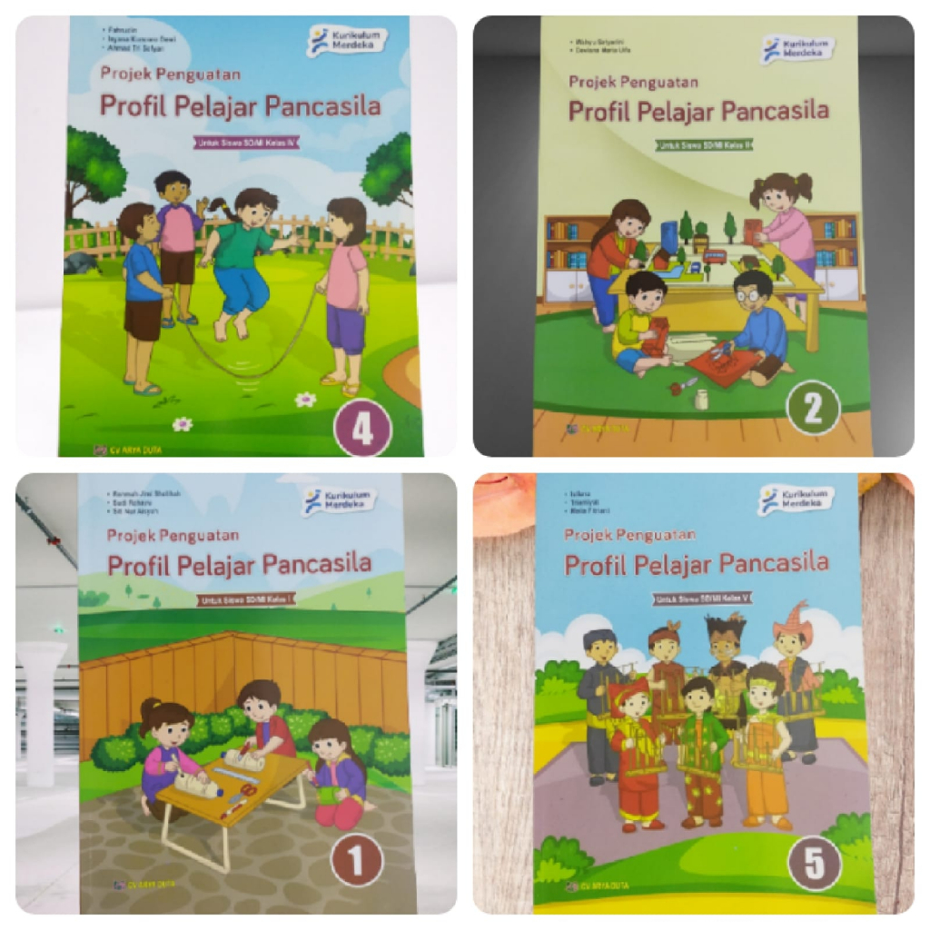 Jual Harga satuan buku teks p5 kurikulum merdeka untuk SD/mi kelas 1,2 ...