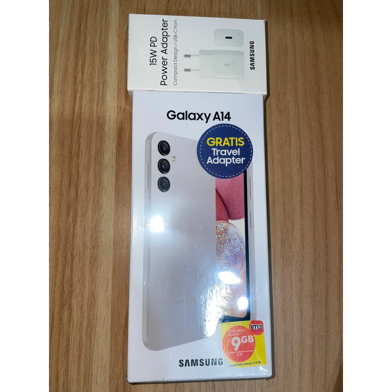 Jual SAMSUNG Galaxy A14 NFC RAM 6/128GB Warna Silver Garansi Resmi ...