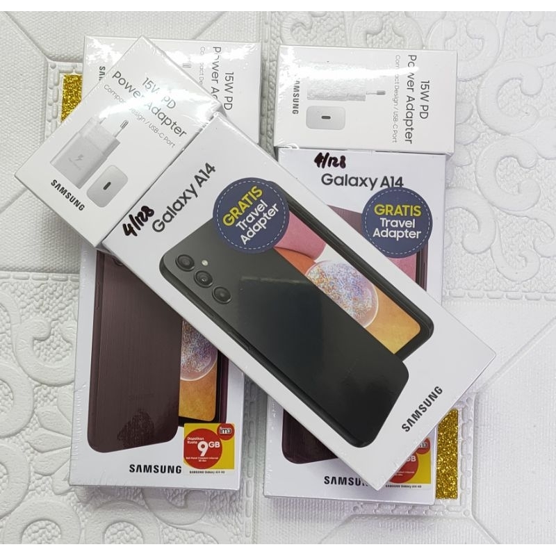 Jual Samsung A14 4G ram 4 memory 128 new produk garansi resmi | Shopee ...