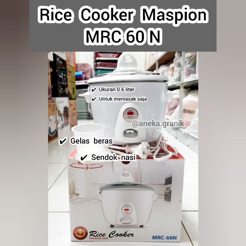 Jual Rice Cooker Maspion MRC 60 N | MRC60N | Shopee Indonesia