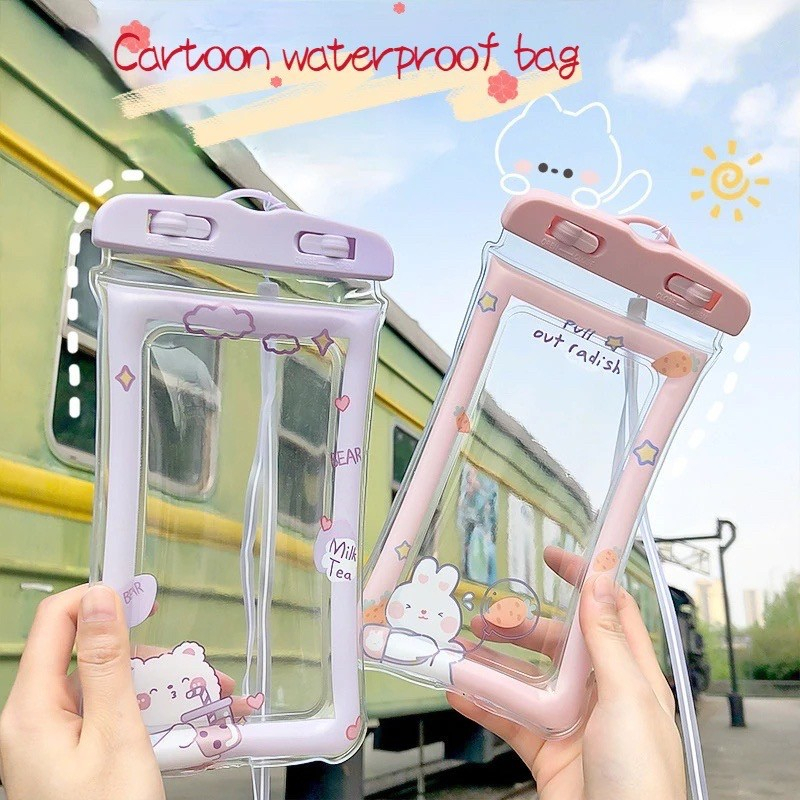 Jual Cartoon Waterproof Case Casing HP Anti Air Safe Lock Tahan Air Tas ...