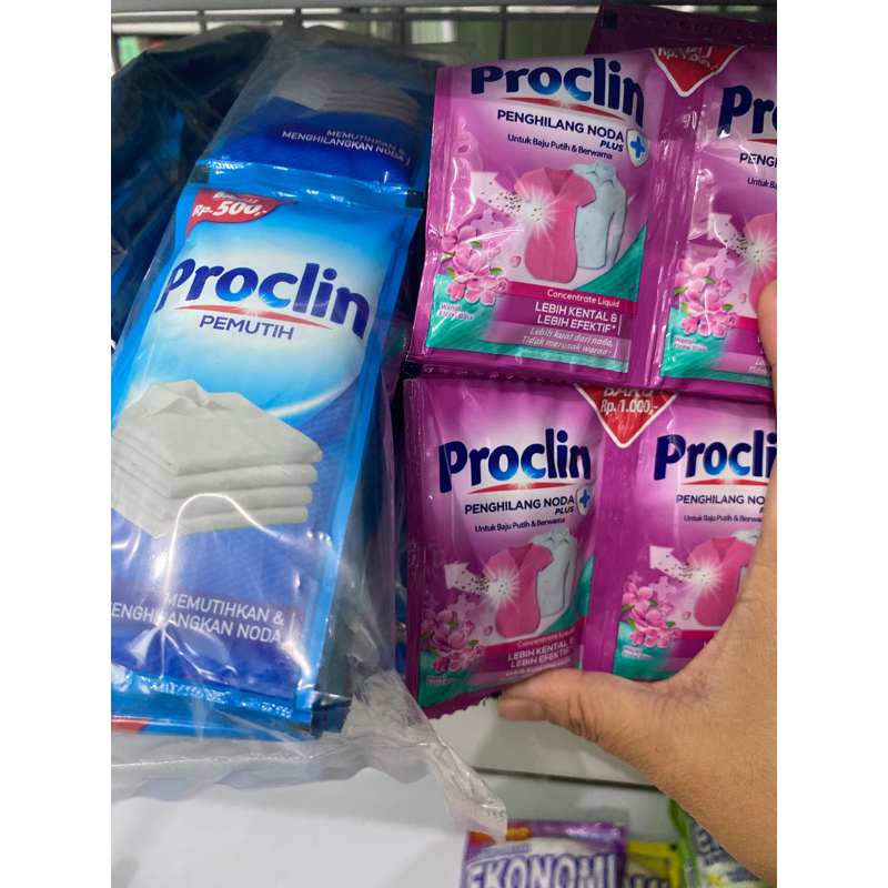 Jual PROCLIN proklin PEMUTIH SACHET ANTI BAKTERI + DISINFEKTAN 12 pcs ...