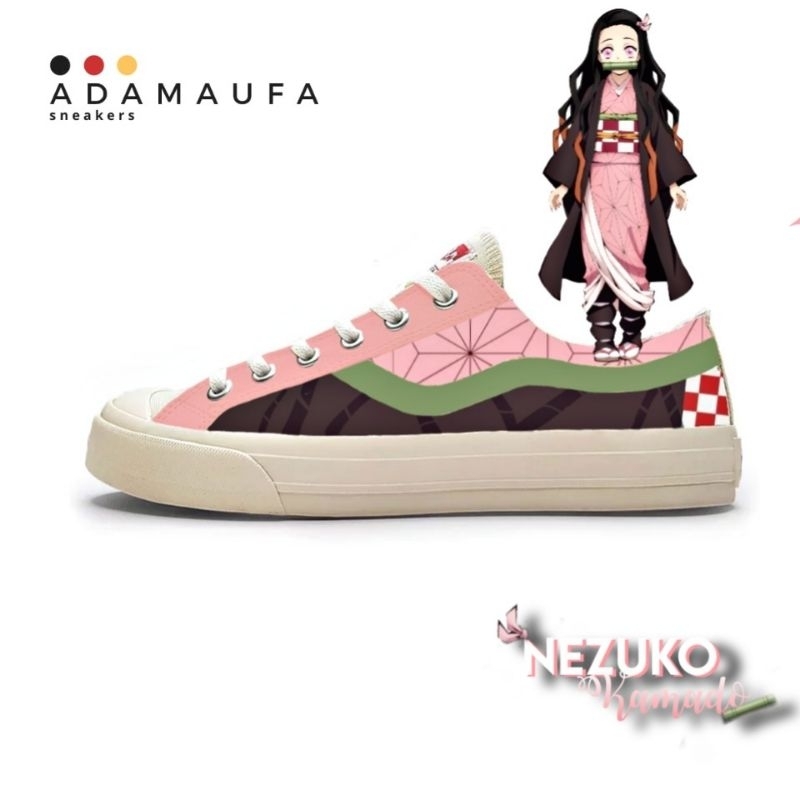 Jual Ventela Demon Slayer Kimetsu no Yaiba Custom Sepatu Pria Wanita ...