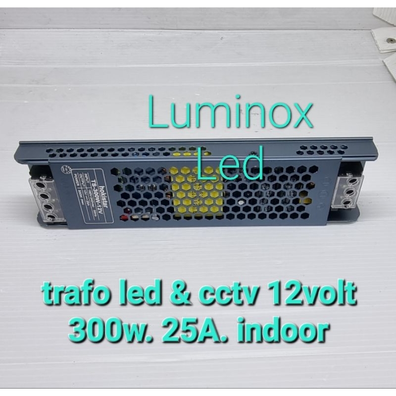 Jual trafo power supply ps led cctv 25a 300w 12v / driver ps 12volt 300watt 25A slim | Shopee ...