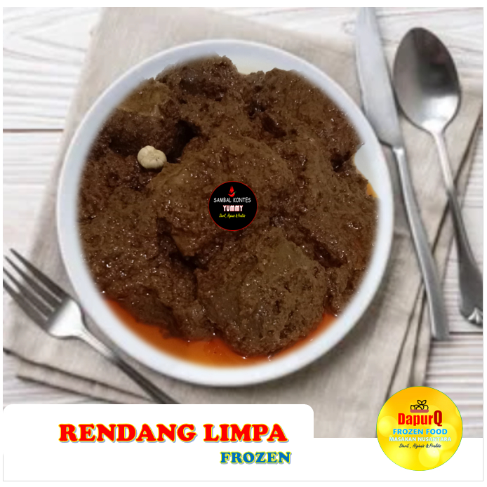 Jual Rendang Limpa Sapi 200gr Frozen Enak murah dan Praktis#Rendang ...