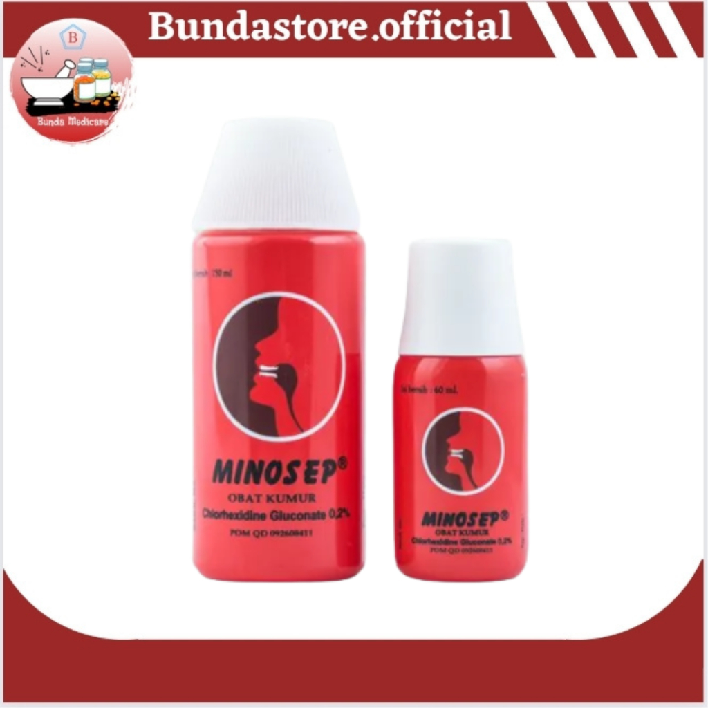 Jual Minosep Obat Kumur 60ml | 200ml Mouthwash Original | Shopee Indonesia