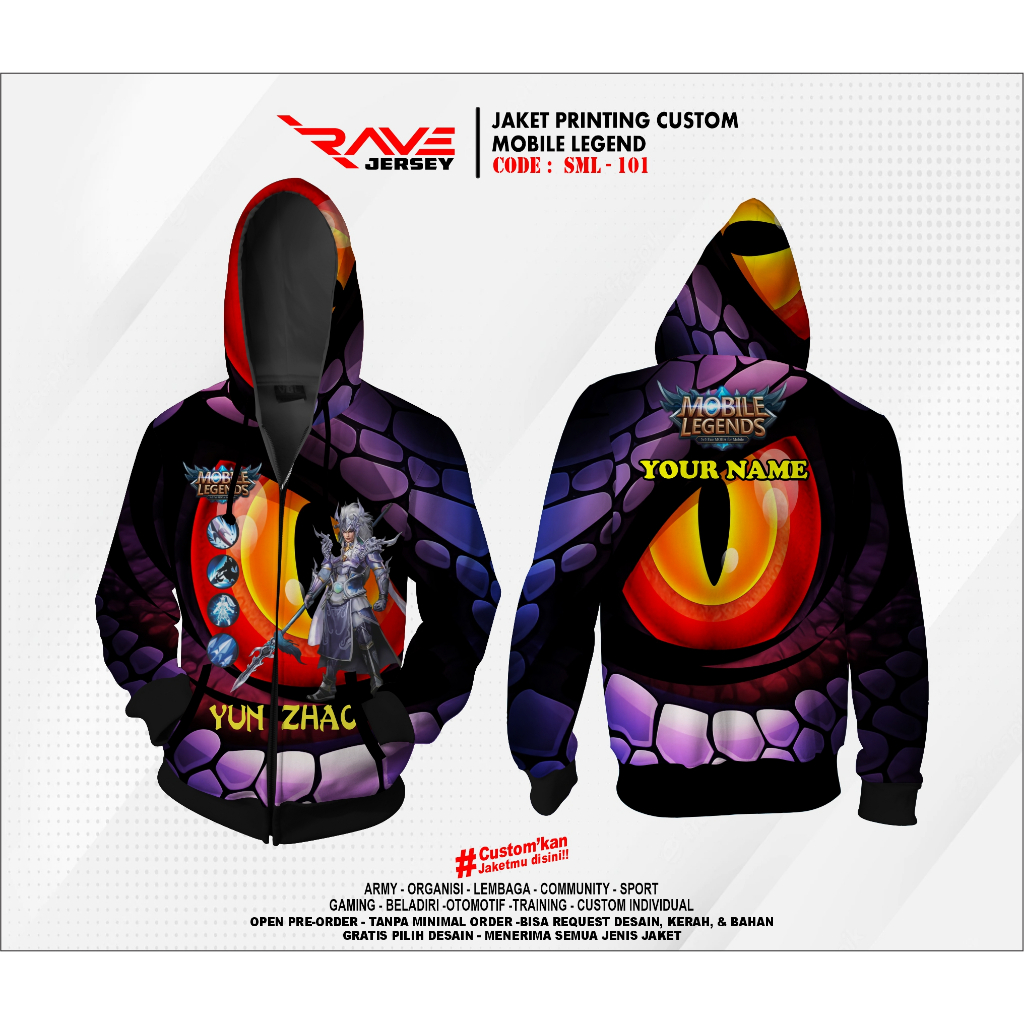 Jual JAKET GAME MOBILE LEGEND FULL PRINTING SUBLIM CUSTOM (DESAIN SUKA ...