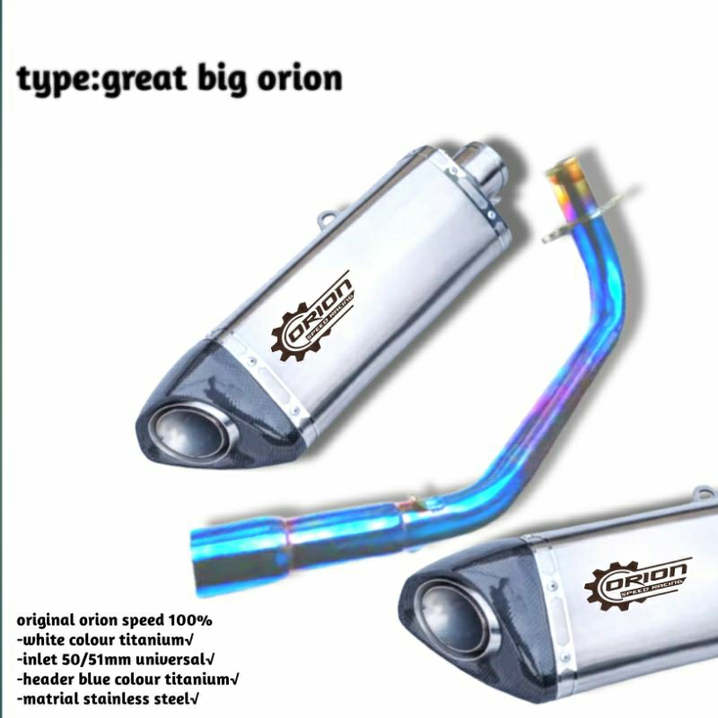 Jual knalpot racing matic aerox, nmx,xmx,pcx,original orion speed type ...