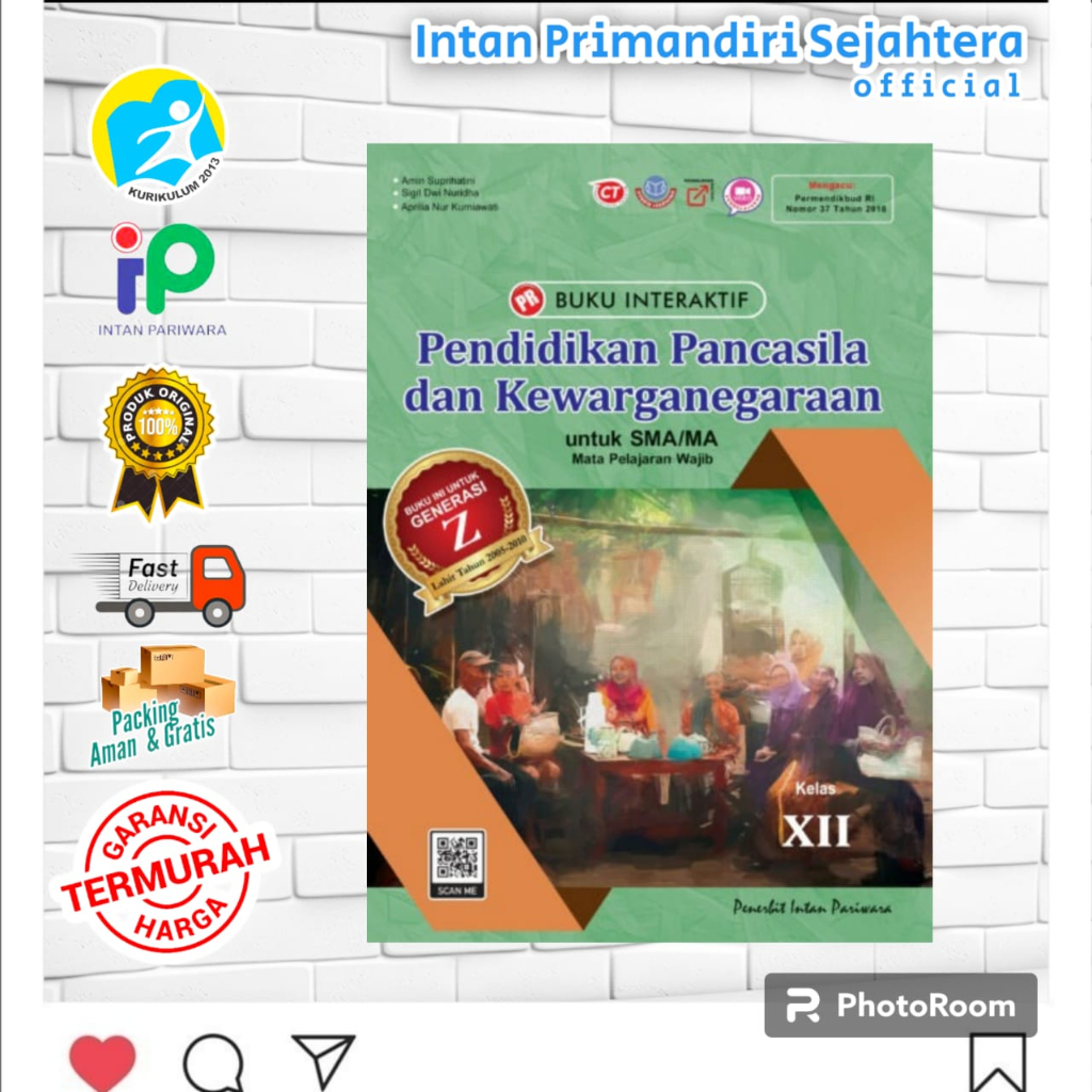 Jual PROMO !!! BUKU PR INTERAKTIF SMA/MA : PPKN KELAS 12 SEMESTER 1 & 2 terbaru 2024/2024 INTAN ...