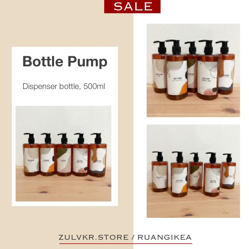 Jual [P1.2] Botol sabun PUMP Plastik Aesthetic / Botol Pump Refill ...