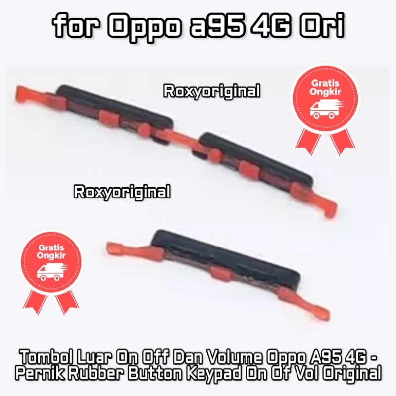 Jual Tombol Luar On Off Volume Oppo A95 4G - Pernik Rubber Button Keypad Tombol Power On Of Vol ...