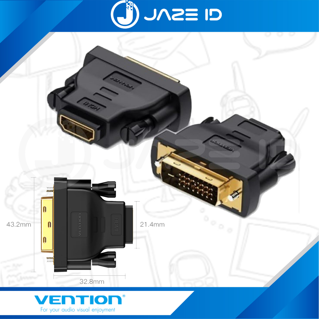 Jual Vention Converter HDMI Female to DVi Female Adapter Komputer ...
