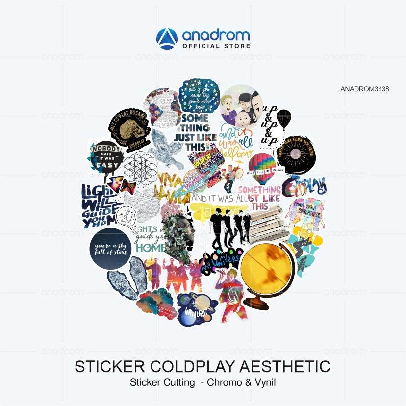 Jual Sticker Coldplay Aesthetic | Sticker Aesthetic | Anadrom 3438 ...