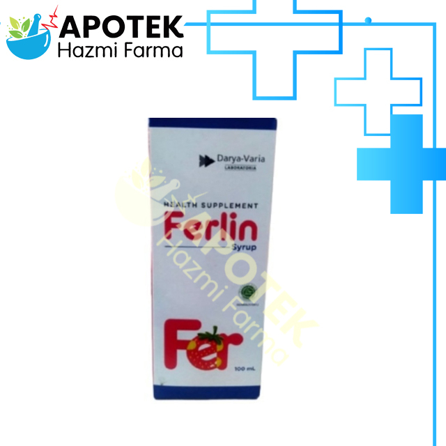 Jual Ferlin syrup 100ml suplemen zat besi untuk anak | Shopee Indonesia