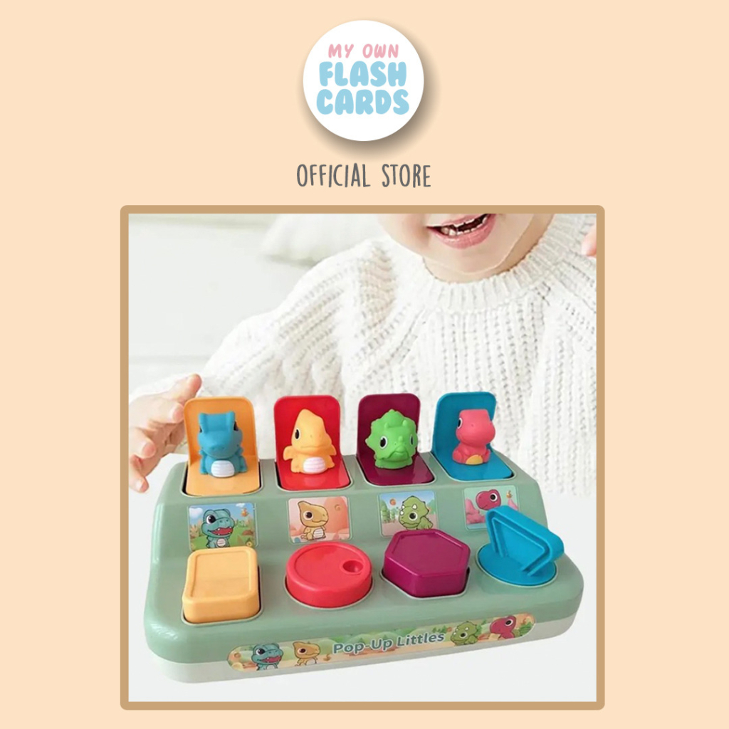 Jual Pop-Up Dinosaurs Littles Baby Peek a Boo Toy Mainan Edukasi ...