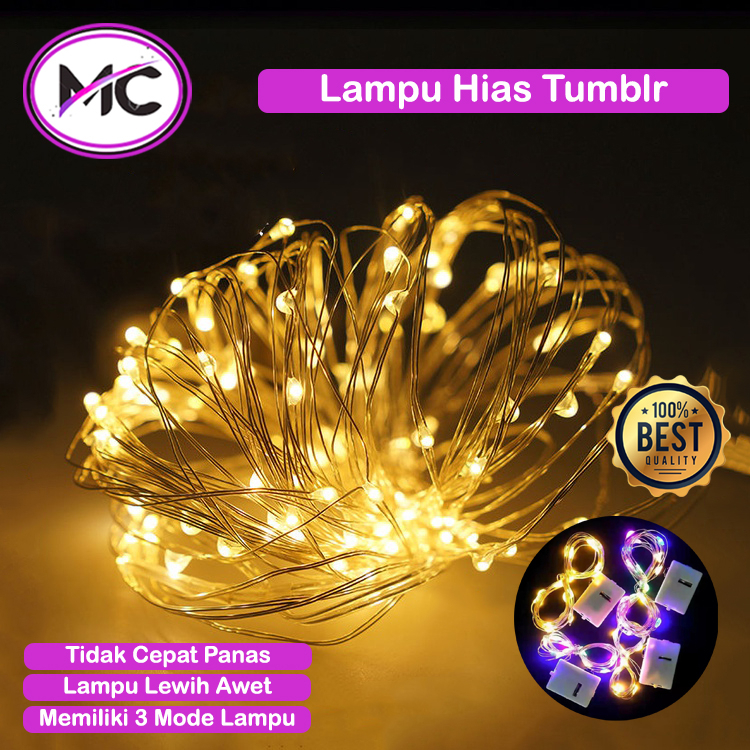 Jual Lampu Led Kawat Tumblr Baterai Hiasan Dekorasi Pot Gift Tumbler ...