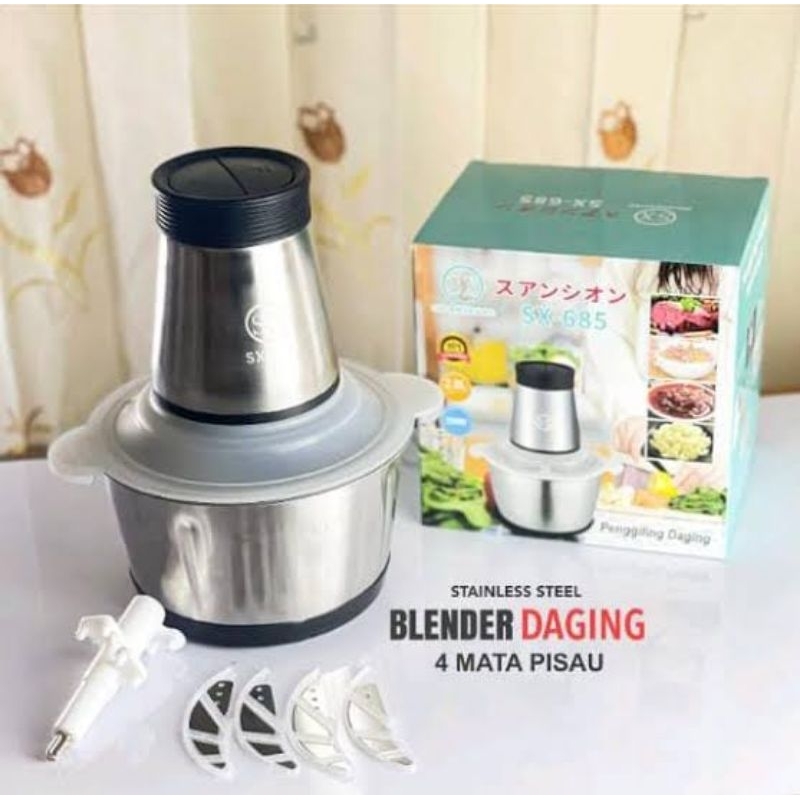 Jual Blender Daging Steanlies Food Chopper Dengan 2 Speed Kecepatan ...