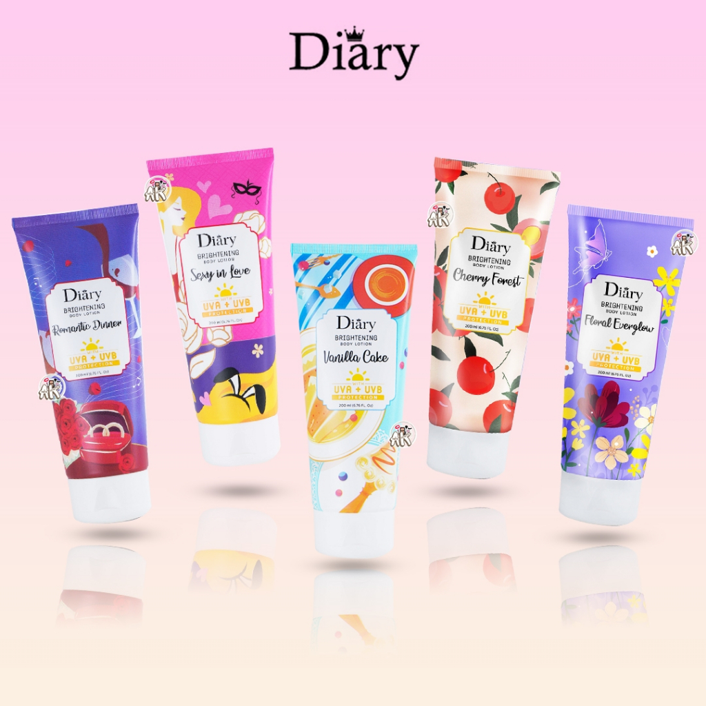 Jual DIARY BRIGHTENING SERIES BODY LOTION 200ML ( CHERRY FOREST ...