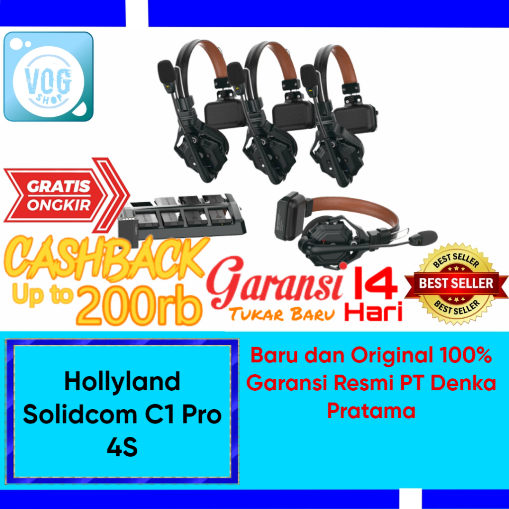 Jual Hollyland Solidcom C1 Pro-4S Full-Duplex Wireless Intercom System | Shopee Indonesia