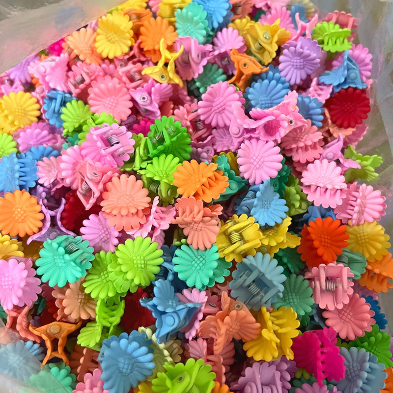 Jual 12PCS!!! Jepitan Jepit Rambut Kecil Bentuk Bunga - Aksesoris Jepit ...