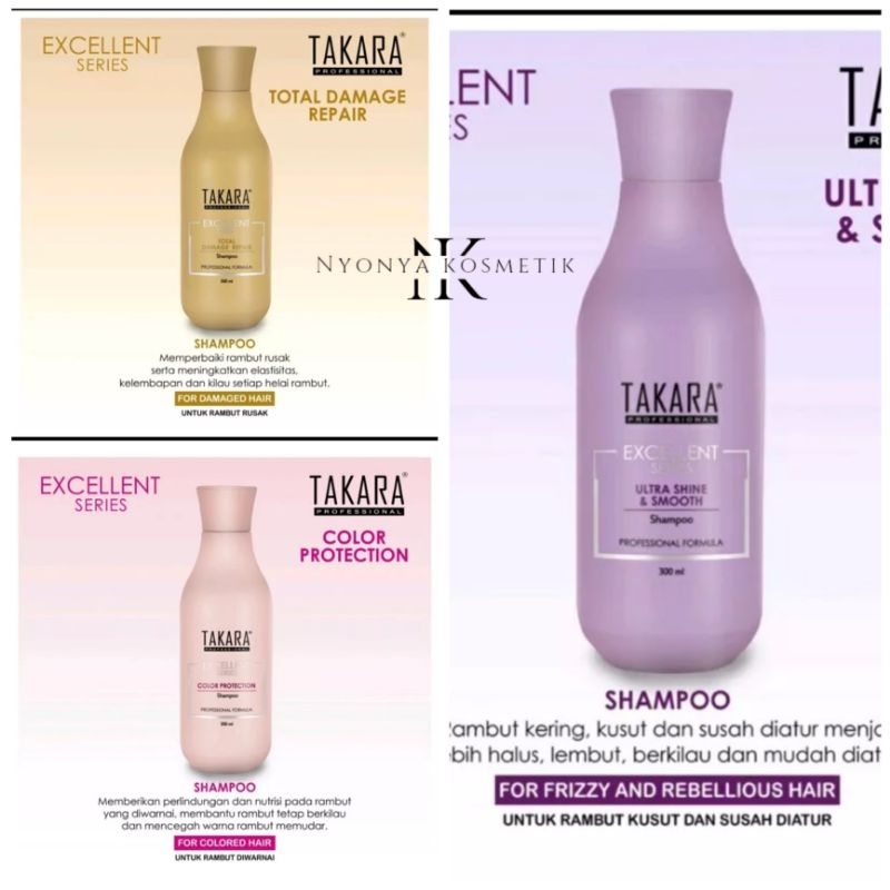 Jual TAKARA SHAMPOO EXCELLENT SERIES 300ML - SAMPO PROFFESIONAL | Shopee Indonesia