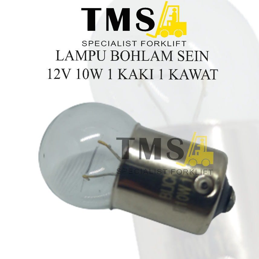 Jual Lampu Bohlam Sein Bulb 12V 10W Single Contact 1 kaki 1 kawat ...