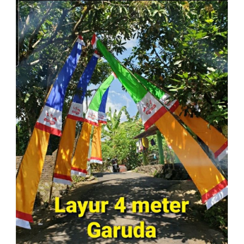 Jual umbul umbul layur 4 meter JUMBO | Shopee Indonesia