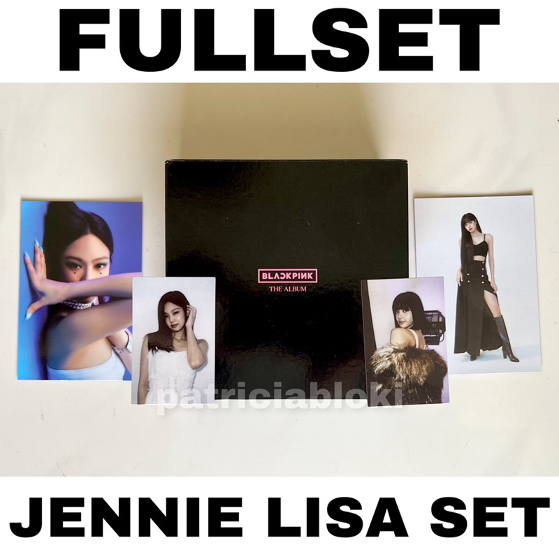 Jual Fullset BLACKPINK The Album Ver 1 Pc Photocard Jennie Lisa Black ...