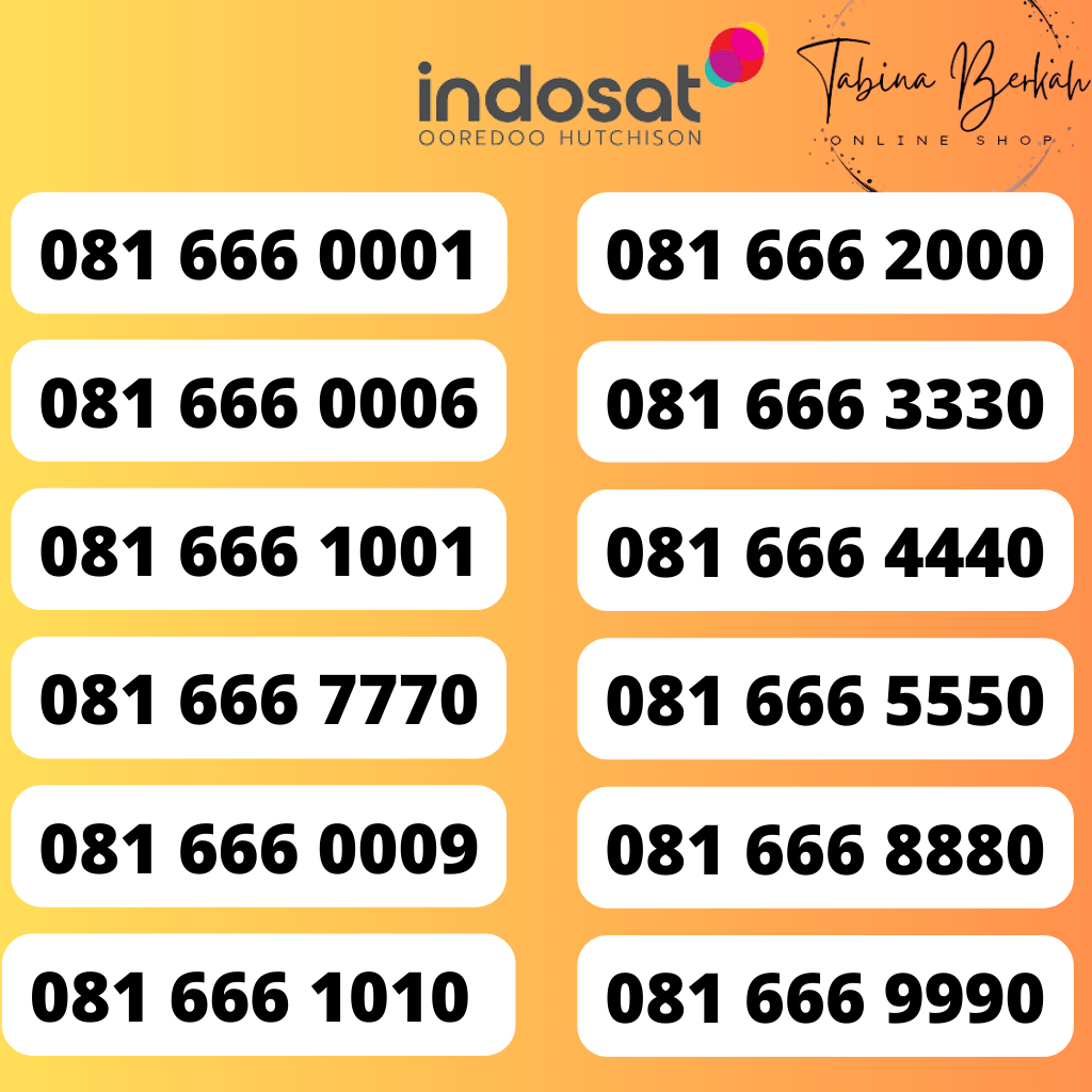 Jual kartu perdana im3 10 digit nomer cantik 4G | nocan indosat 10 angka murah langganan ...