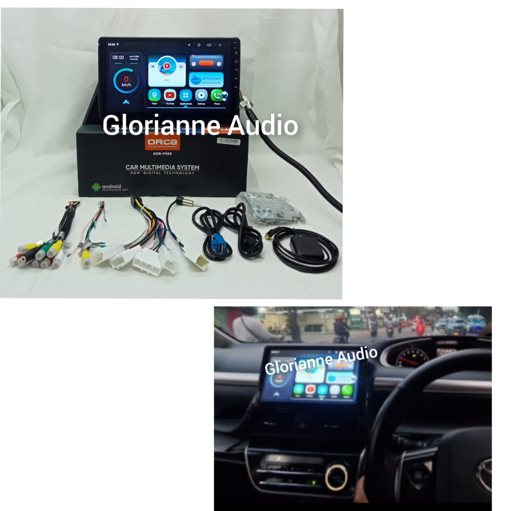 Jual Head Unit Android Orca ADR 9988 All New Sienta 2016 keatas 10 inch ...