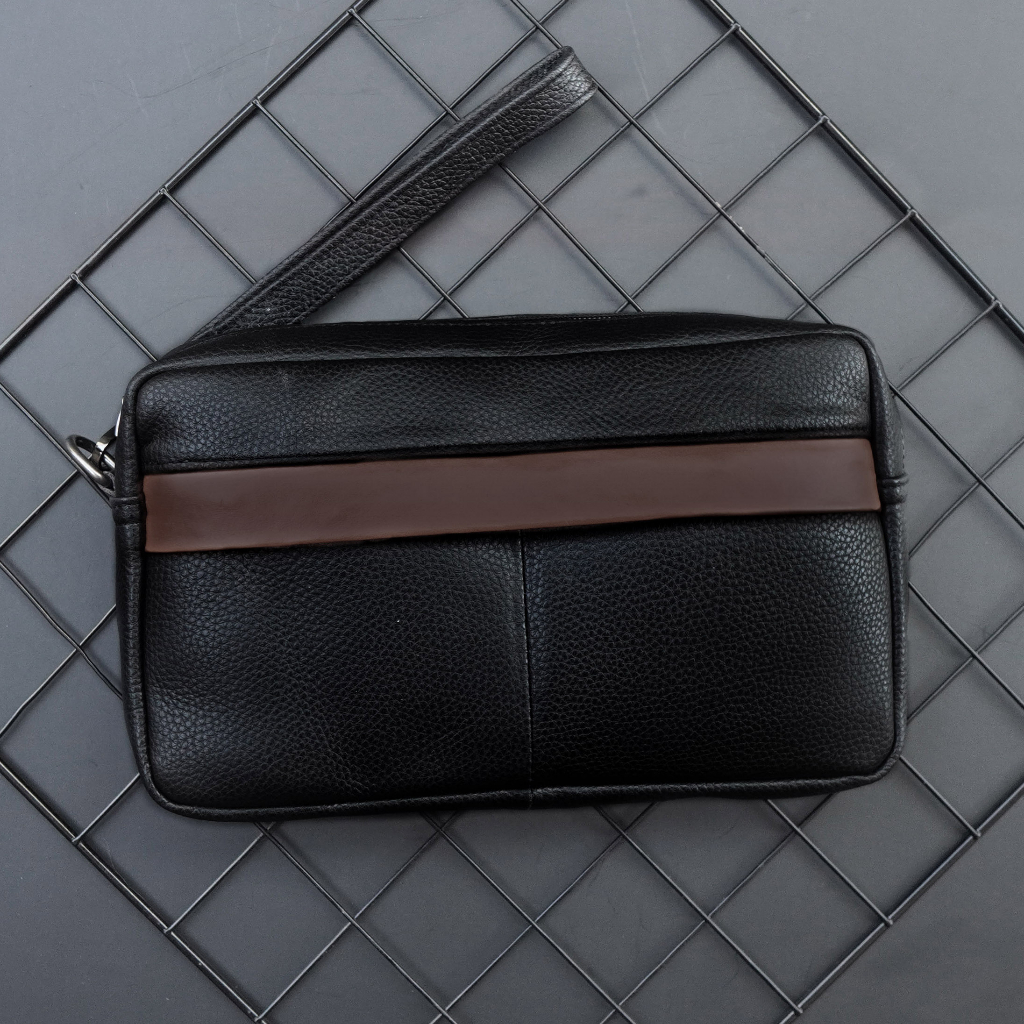 Jual Caliandravieri Hand Bag Pria Kulit Asli F1 Horizon Brown Texture ...