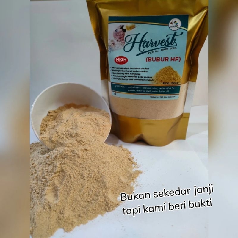 Jual Harvest 400 gr bubur lolohan burung tdk macet di tembolok | Shopee ...