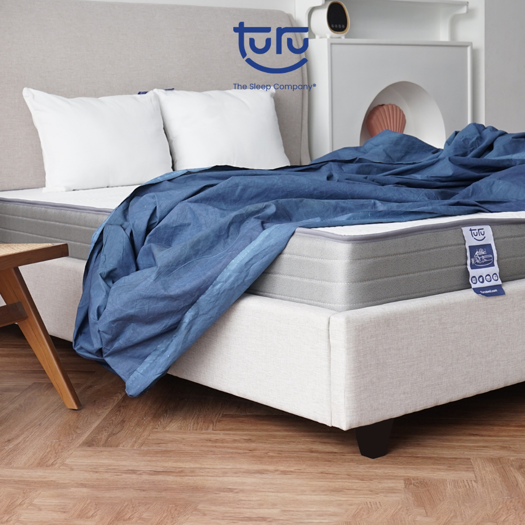 Jual TURU Dipan / Tempat Tidur / Bed Frame varian Oat - Knockdown | Shopee Indonesia