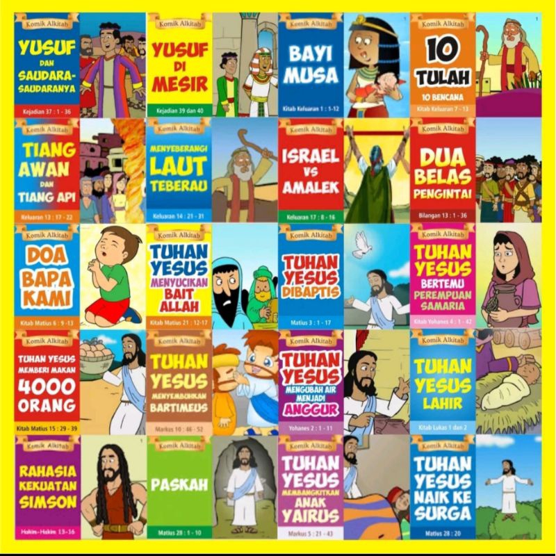 Jual Paket Komik Alkitab Anak 30 judul | Shopee Indonesia