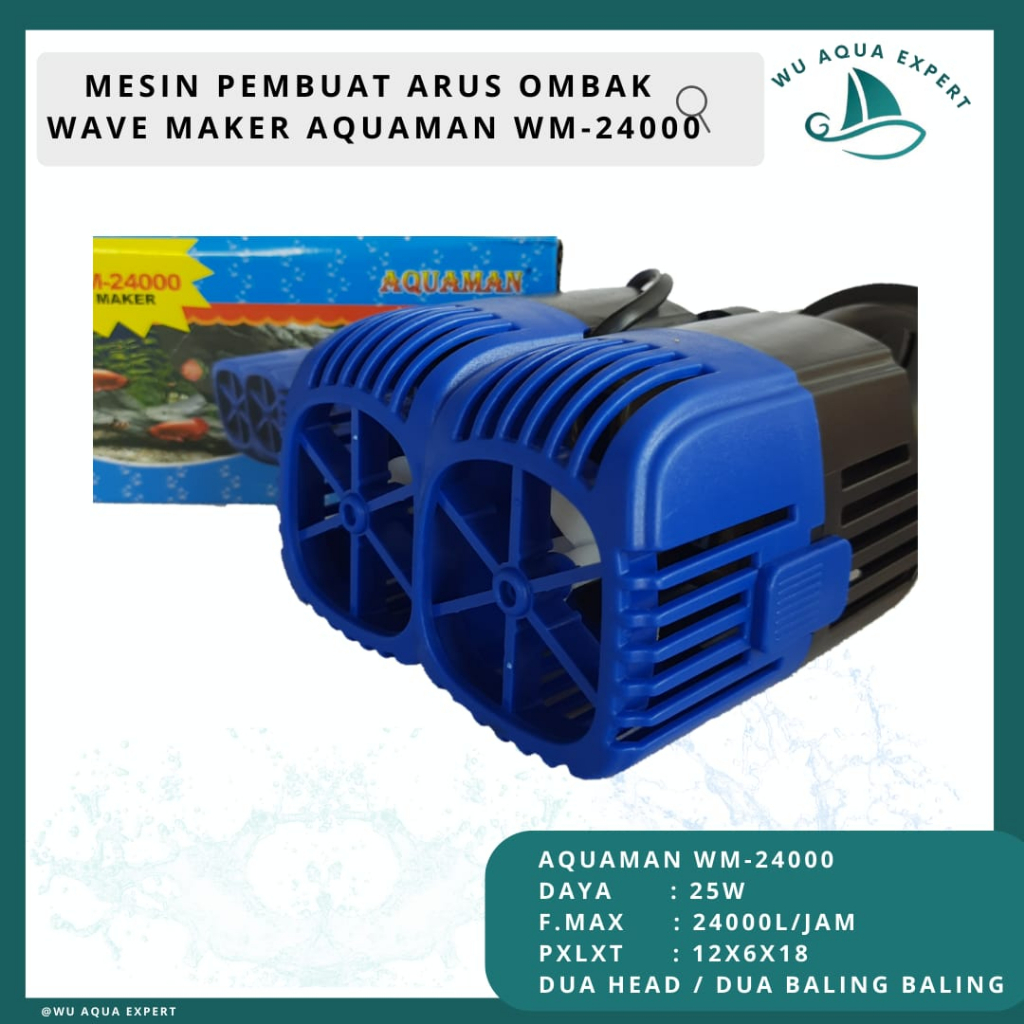 Jual Pompa AQUAMAN WAVE MAKER WP WM 24000 Arus Ombak Gelombang Aquarium ...