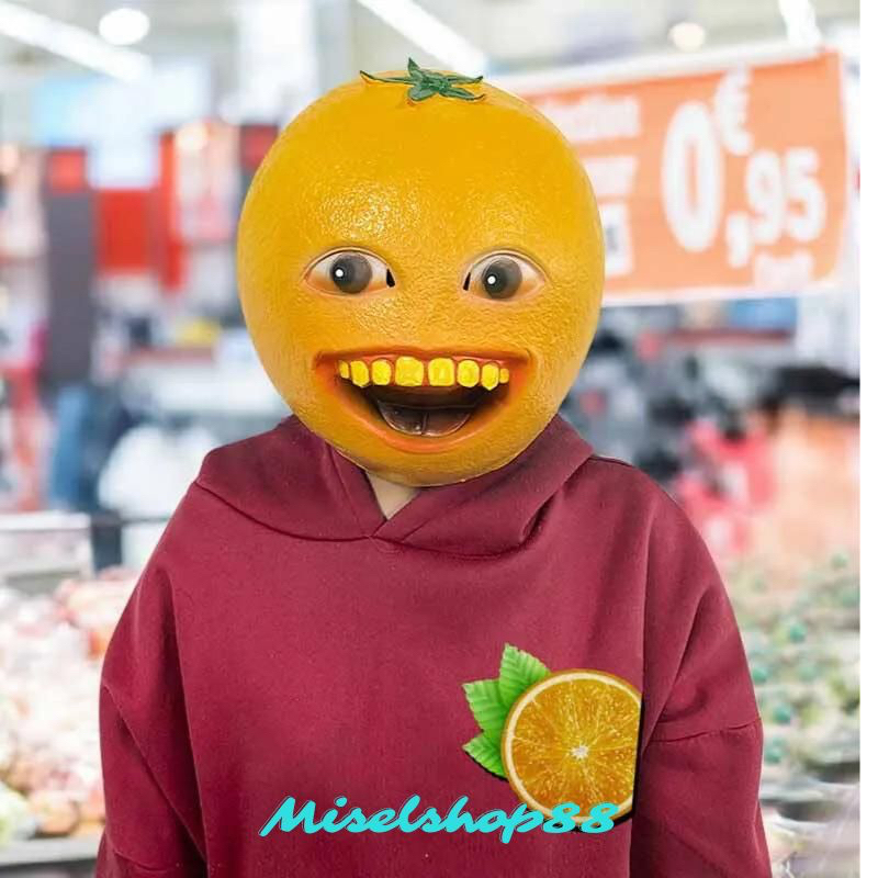 Jual topeng latex meme jeruk annoying orange mask prank halloween ...